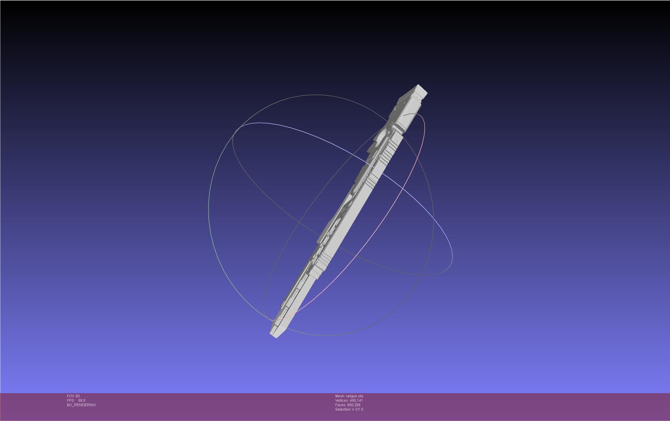 Murder Drones Uzi Railgun Basic Model 3D model | CGTrader