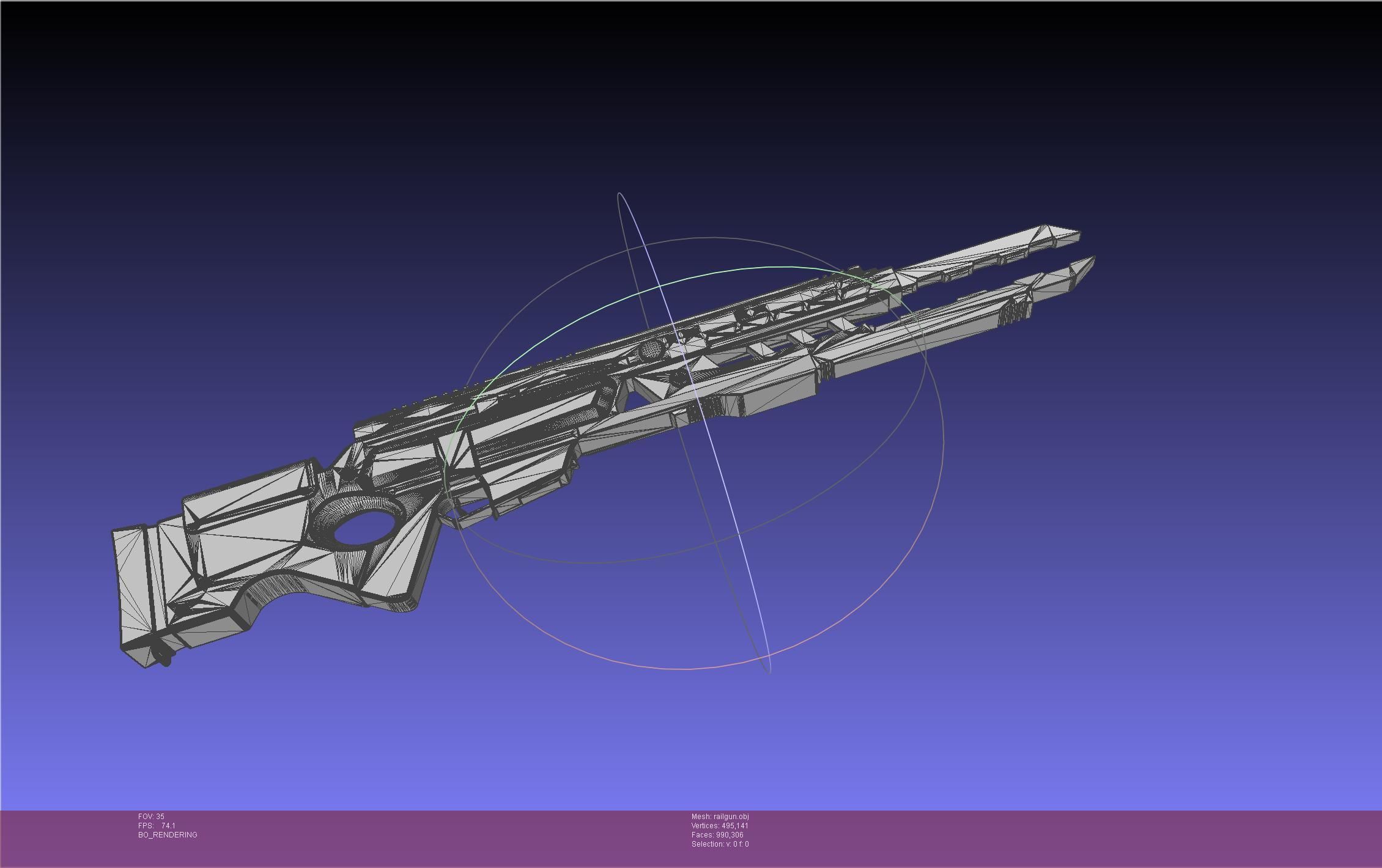 Murder Drones Uzi Railgun Basic Model 3D model | CGTrader