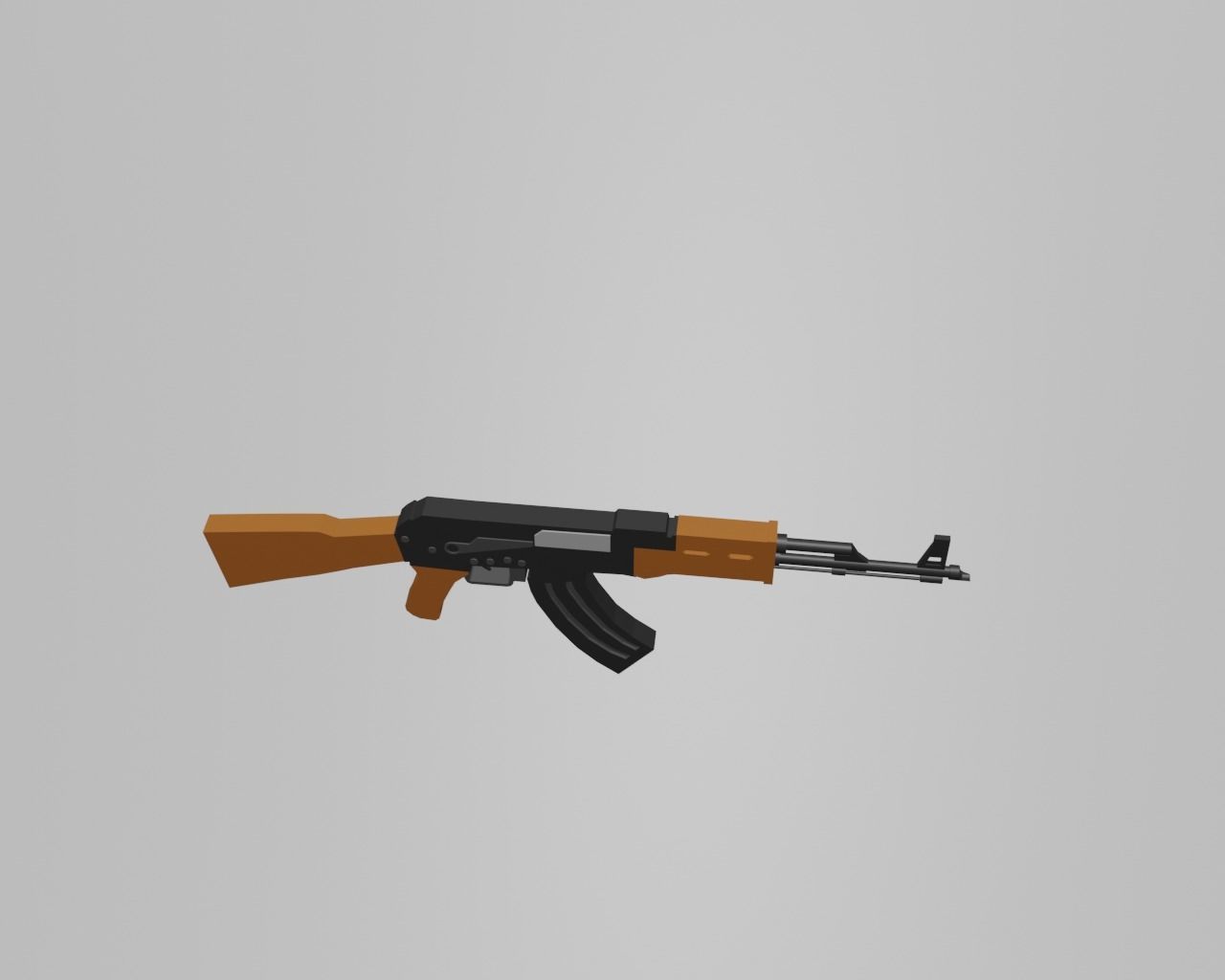 3D model Lowpoly Ak - rifle VR / AR / low-poly | CGTrader