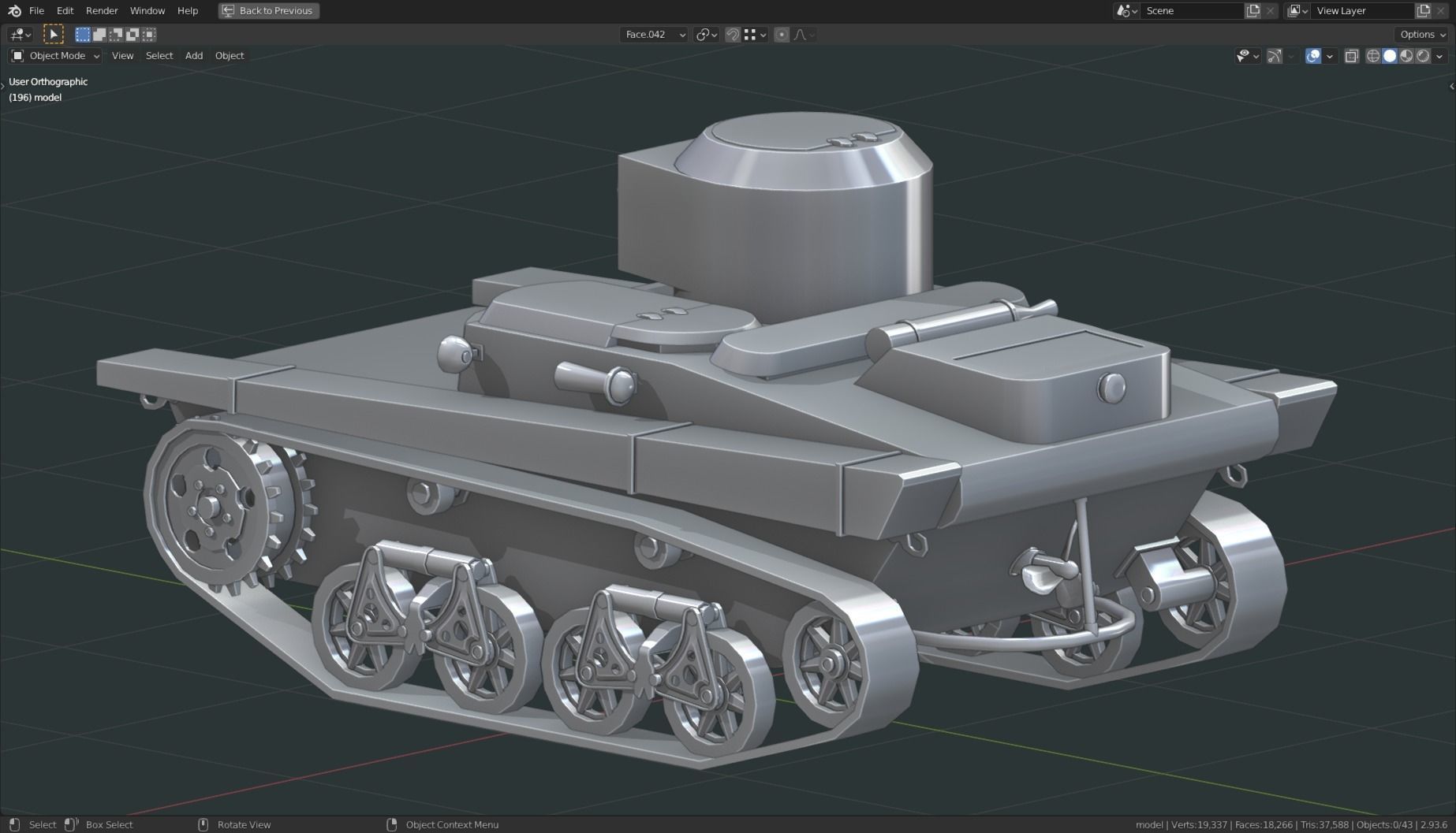 3D model T 37a Tank Base Mesh VR / AR / low-poly | CGTrader