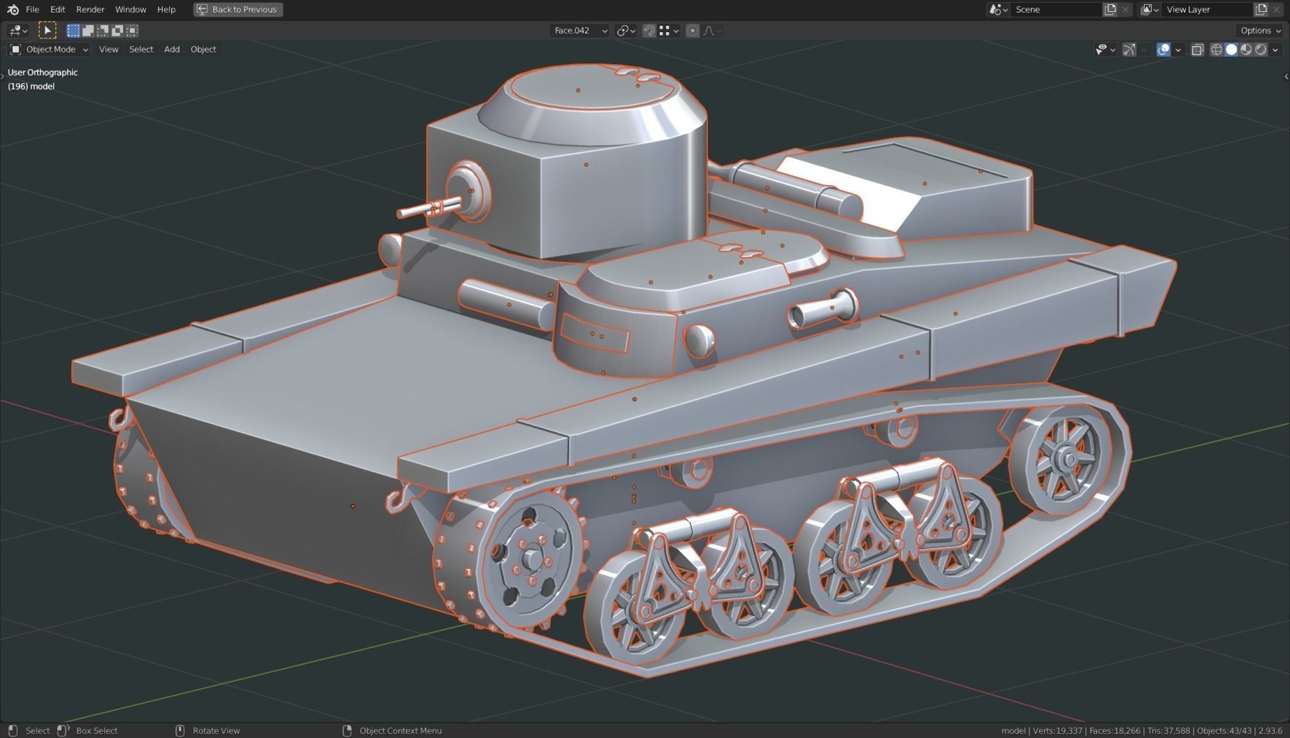 3D model T 37a Tank Base Mesh VR / AR / low-poly | CGTrader