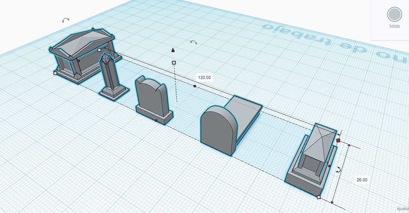 5 pcs graveyard headstones scale H0 1-87 3D model 3D printable | CGTrader