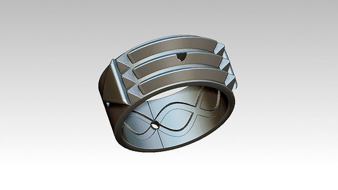 Atlante ring with design 3D model 3D printable | CGTrader
