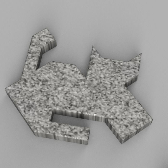 Interlock 1 - cat shape 3D model | CGTrader