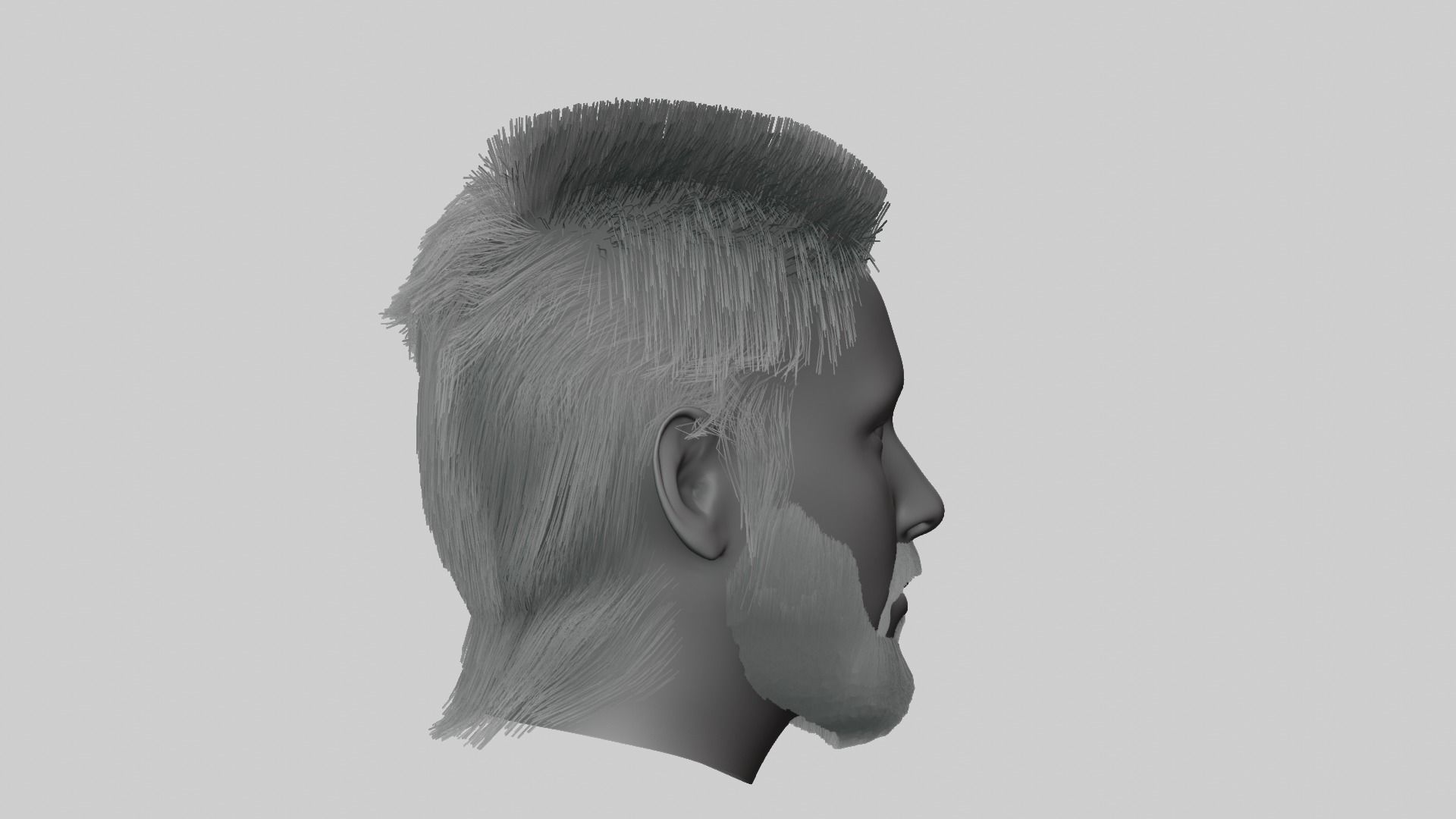 3D model Face with Hair VR / AR / low-poly | CGTrader
