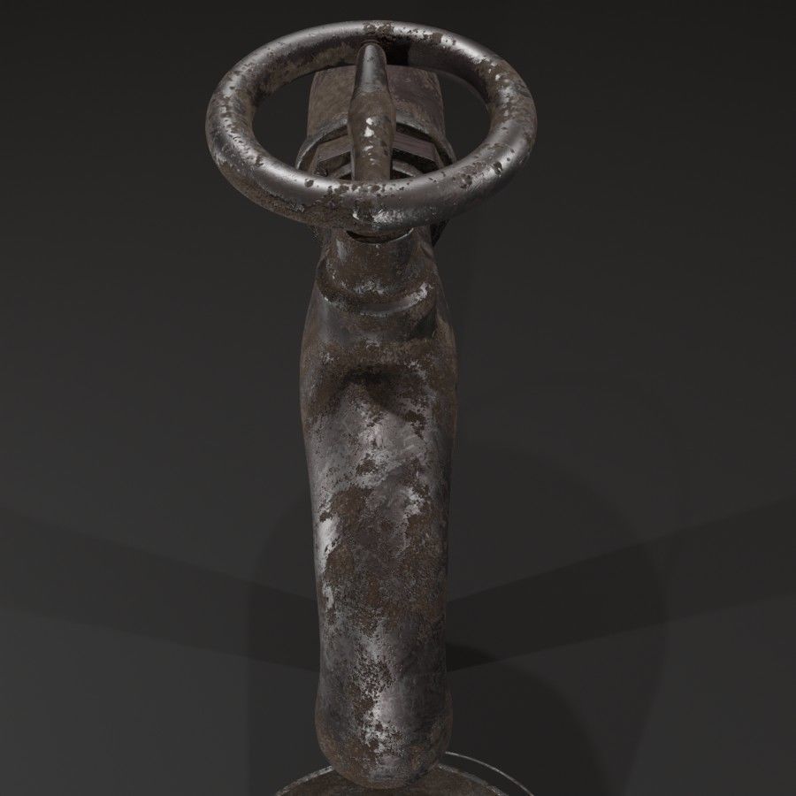 Old water tap pbr free 3D model | CGTrader