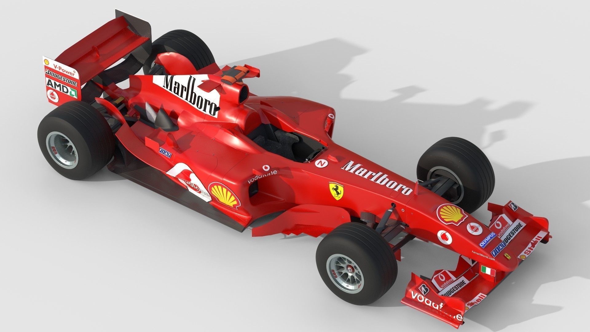 F1 Ferrari F2004 3D model | CGTrader