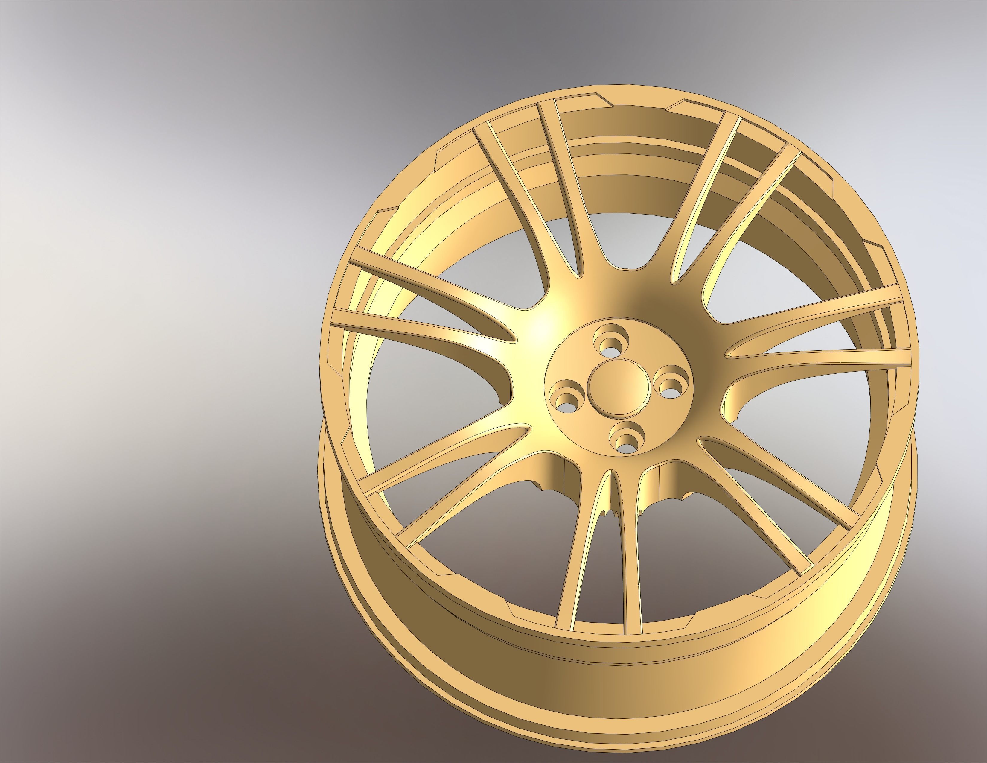 Araba jant model 3D model rigged | CGTrader