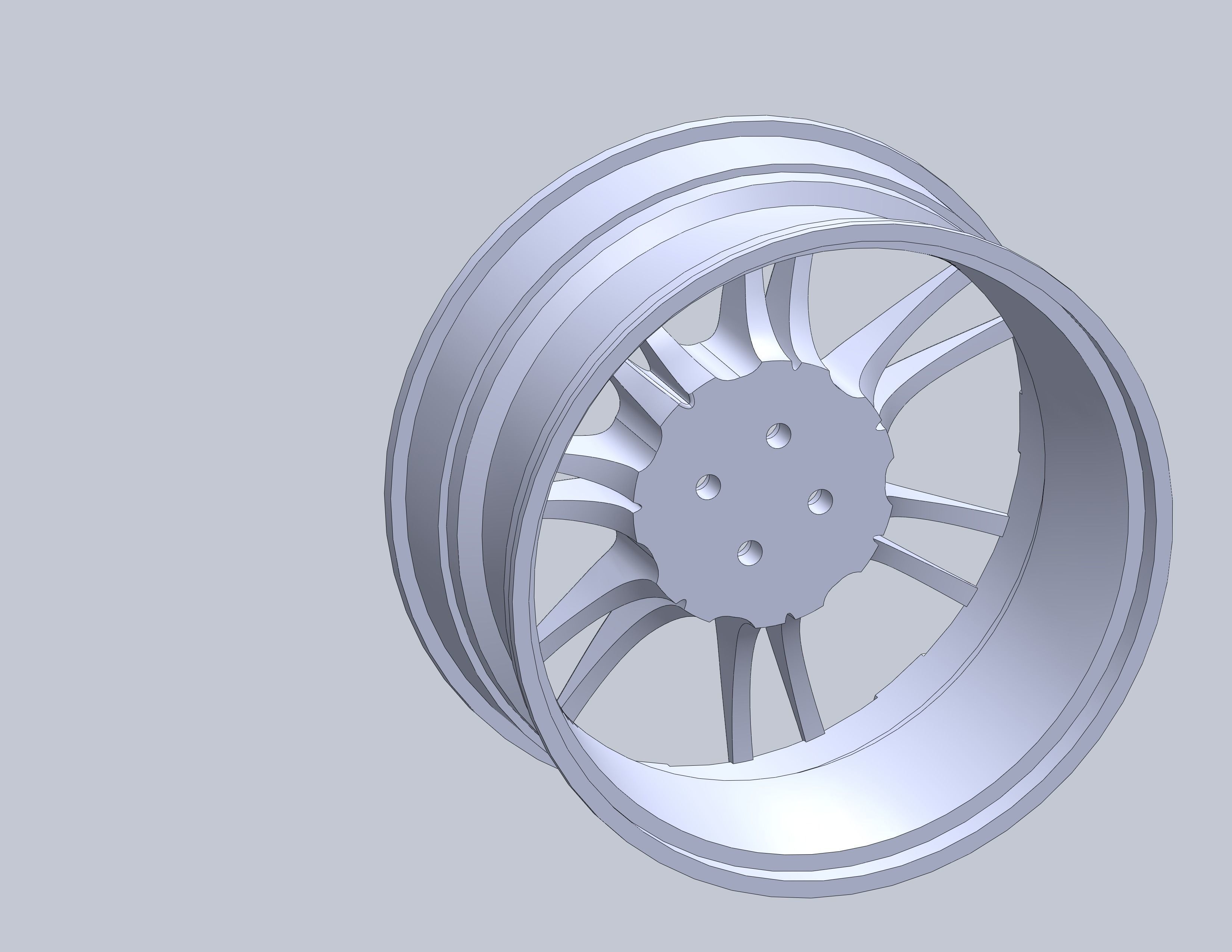 Araba jant model 3D model rigged | CGTrader