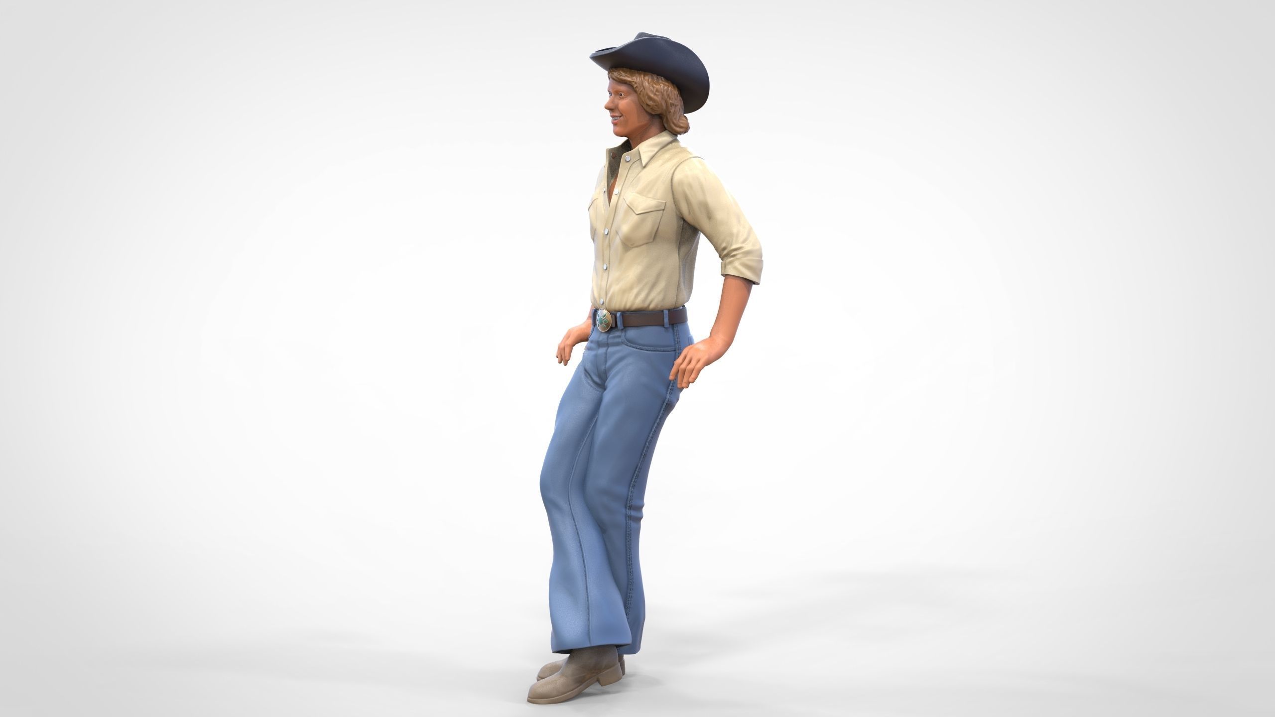 N1 Bo Duke The dukes of Hazzard 3D model 3D printable | CGTrader
