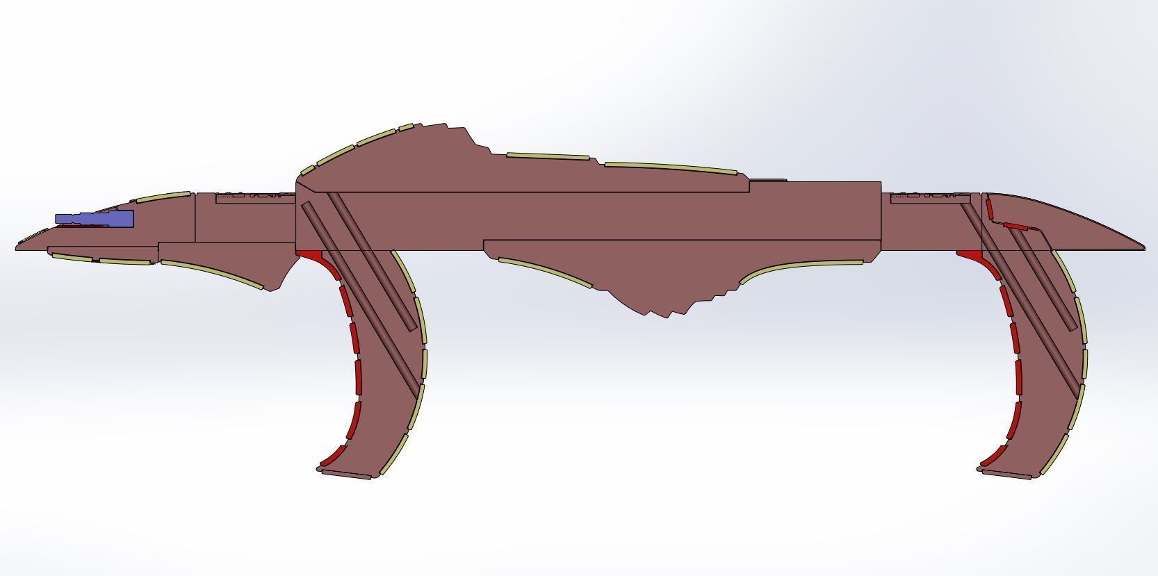 Cardassian phaser rifle from Star Trek Deep Space Nine 3D model 3D ...