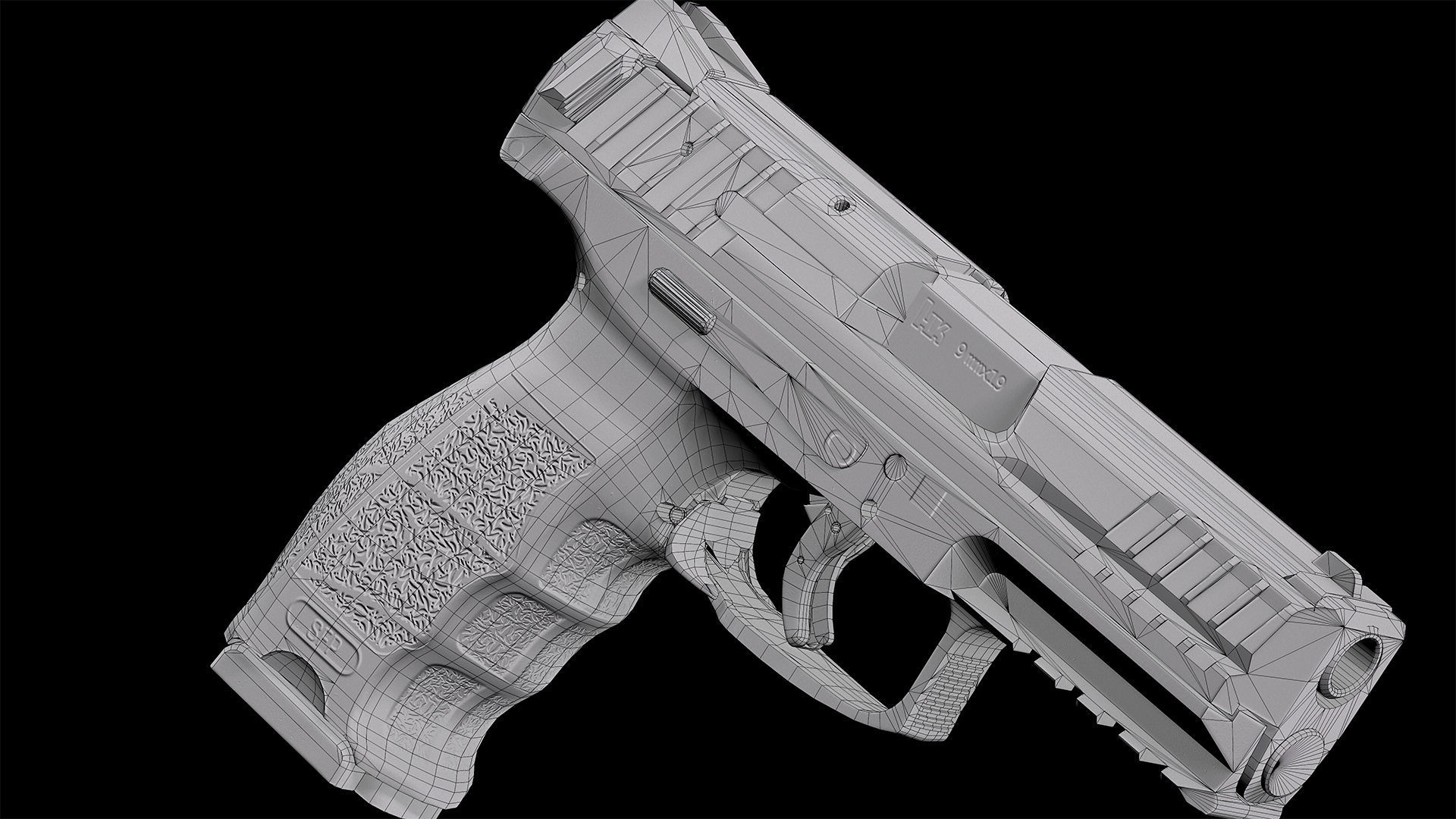 3D model Handgun Heckler Koch VP9 VR / AR / low-poly | CGTrader