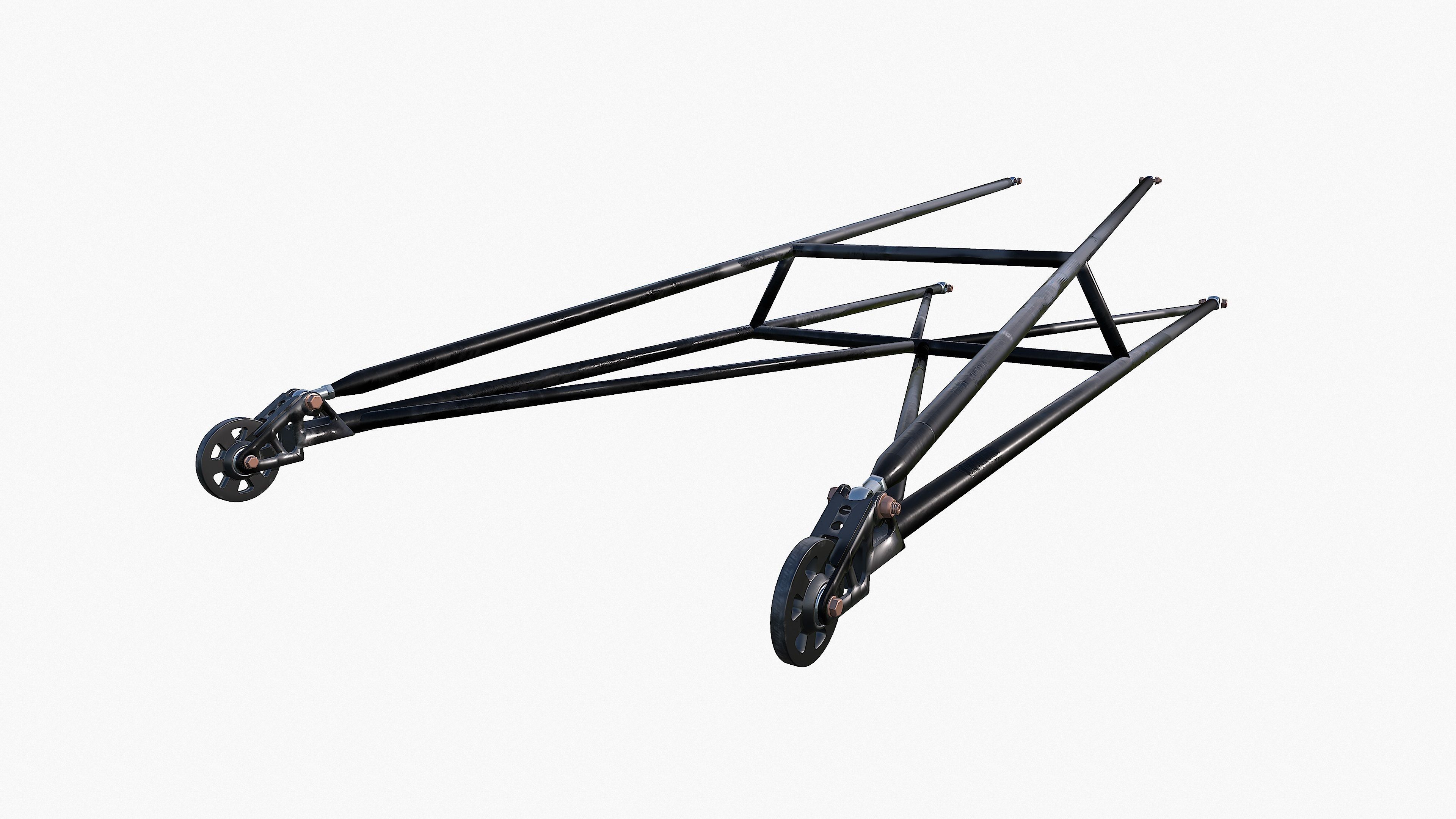 Drag Racing Wheelie Bar 3D model | CGTrader