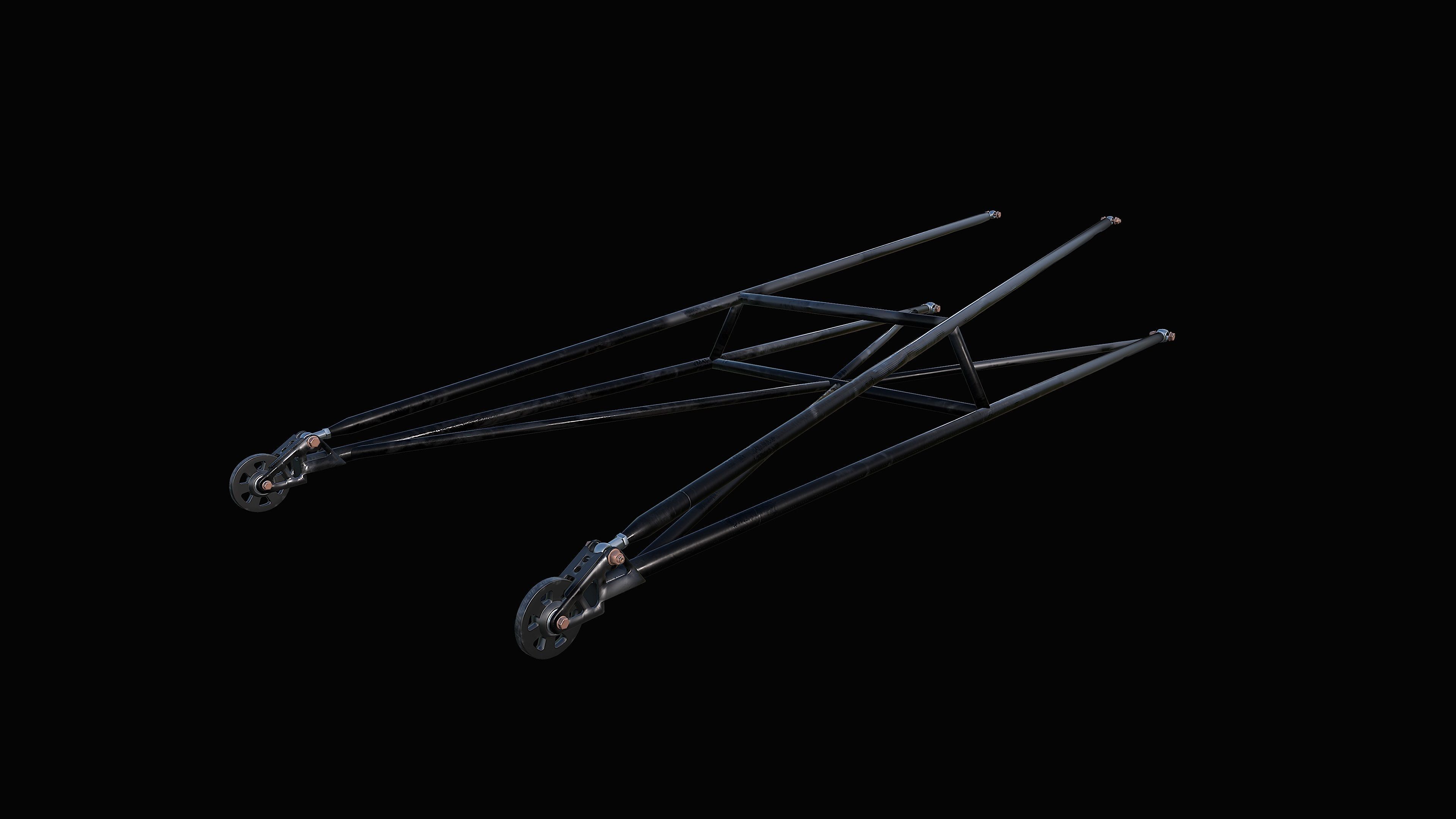 Drag Racing Wheelie Bar 3D model | CGTrader