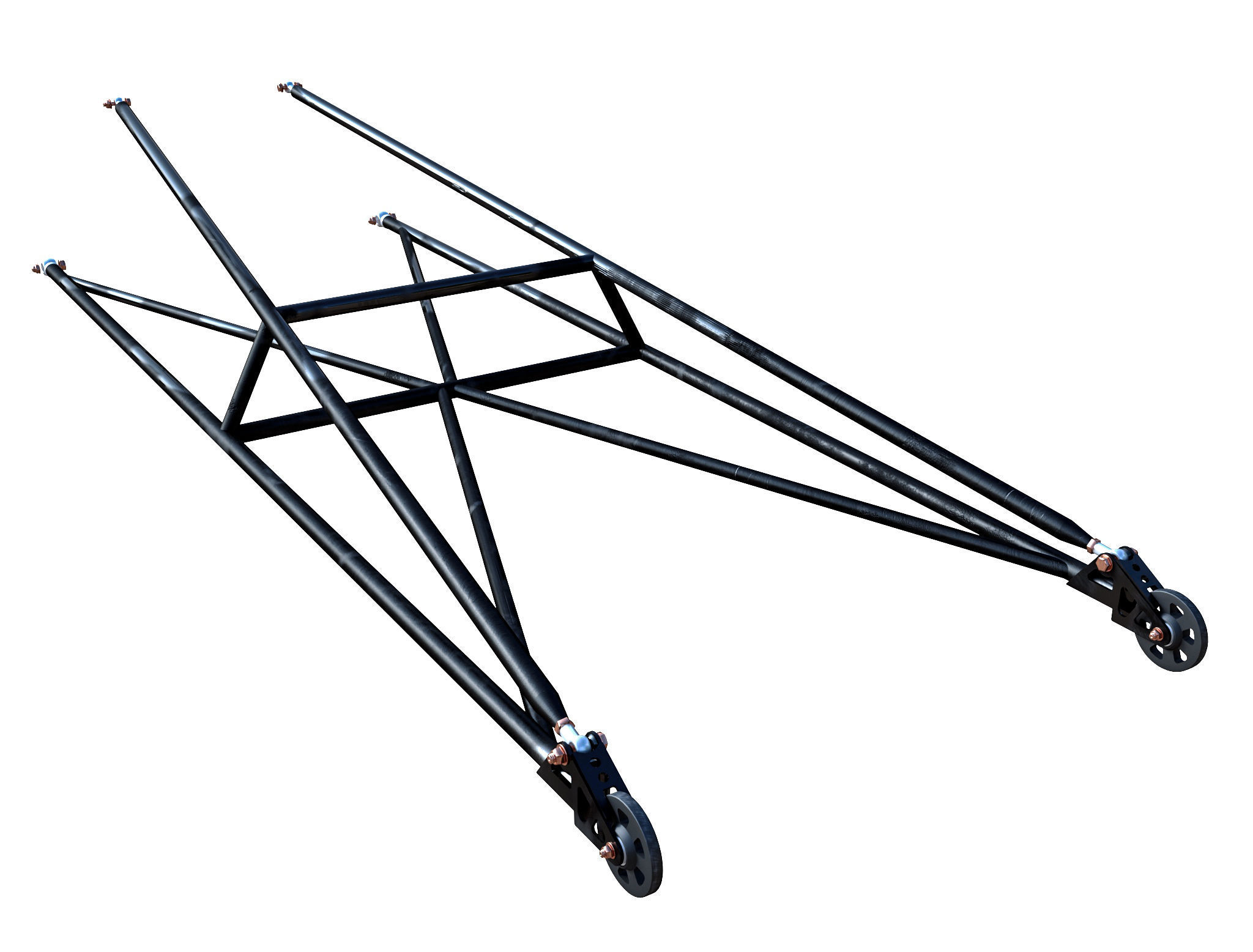 Drag Racing Wheelie Bar 3D model | CGTrader