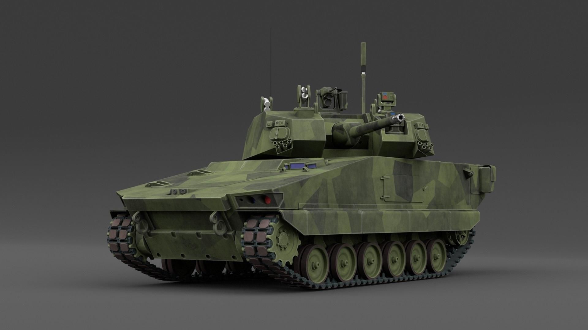General Dynamics Griffin3 50mm Gun 3D model | CGTrader
