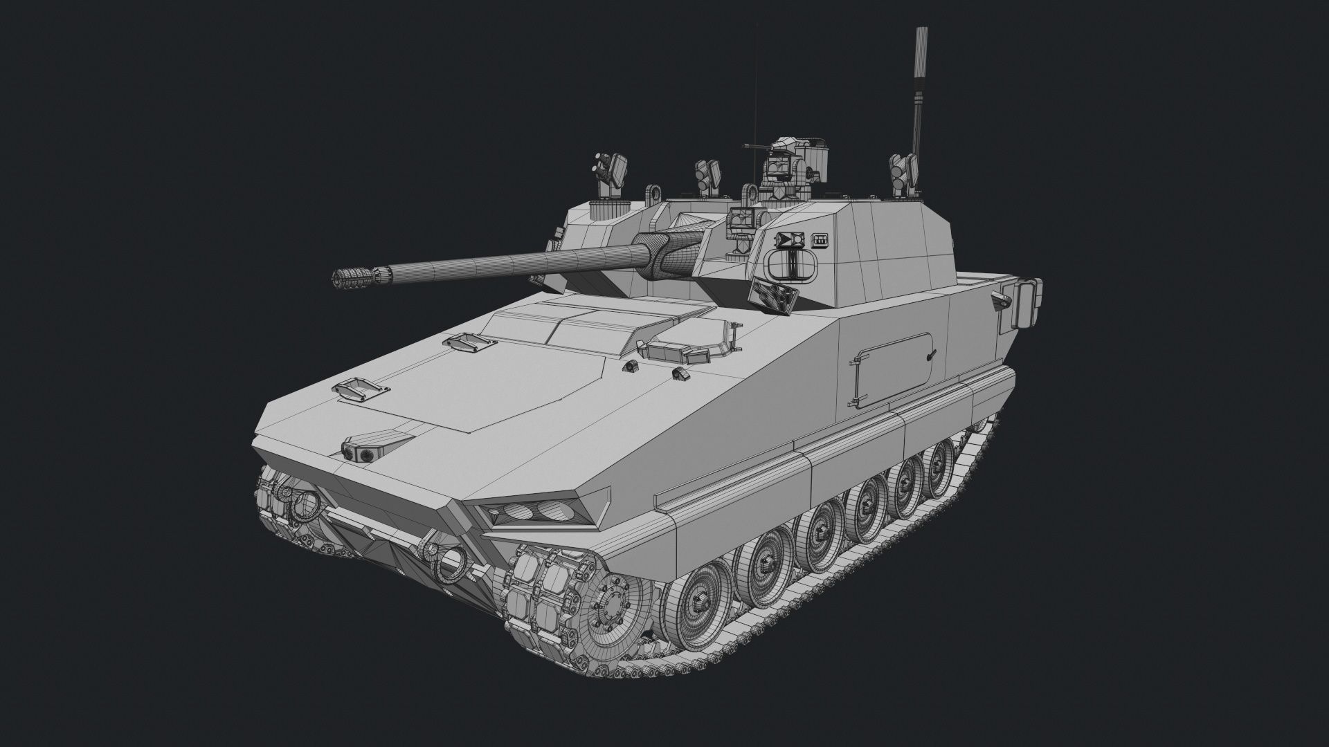 General Dynamics Griffin3 50mm Gun 3D model | CGTrader