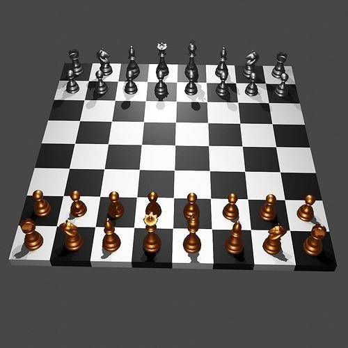 3D model chess 3d board VR / AR / low-poly | CGTrader