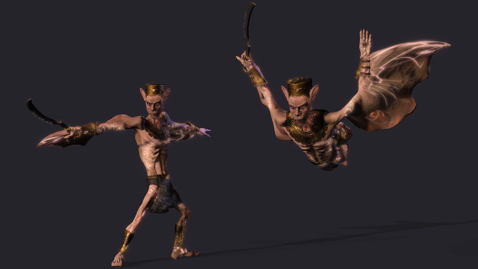 bat king High quality character full Rigged and Animated 3D model ...