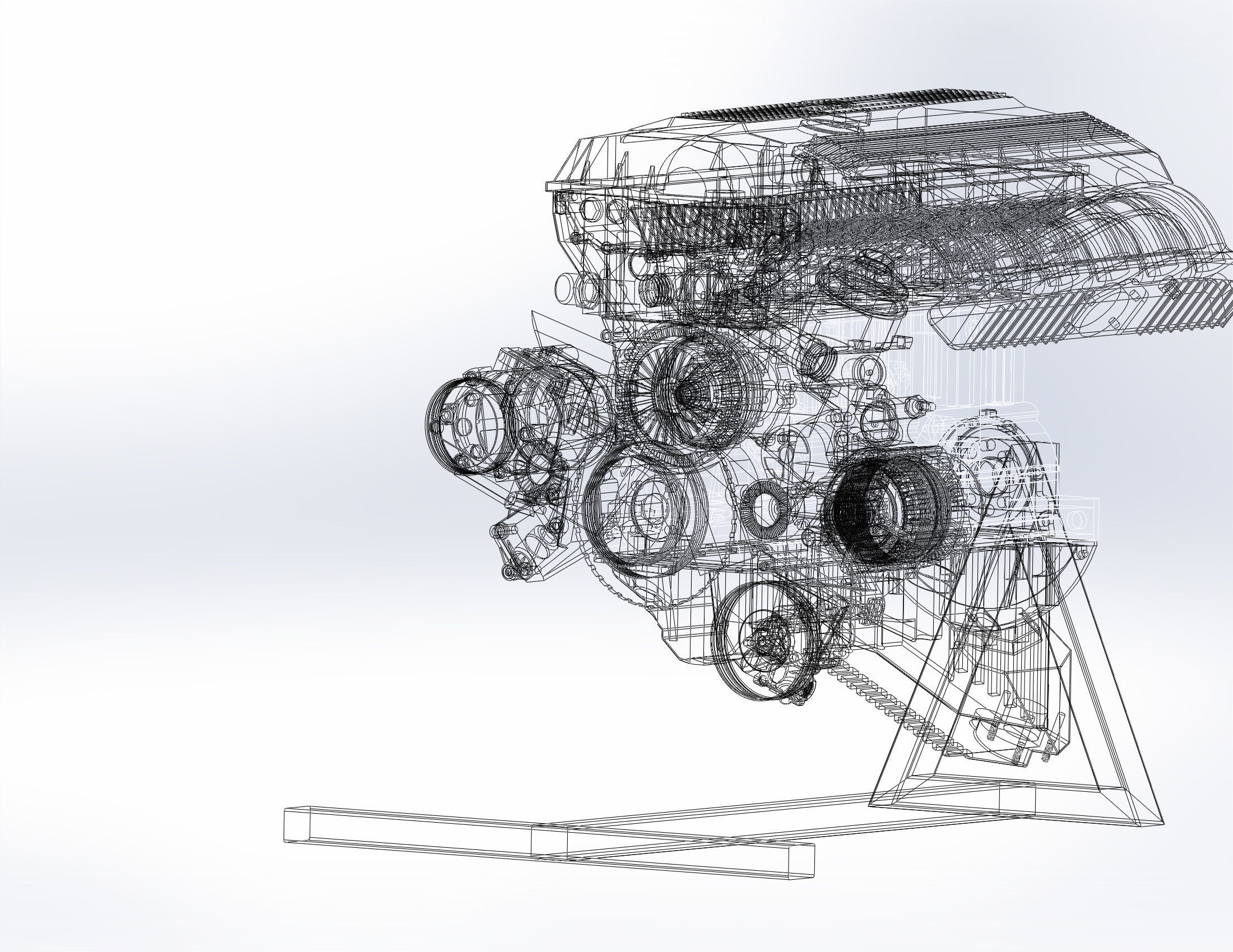 Car engine M52b25 3D model 3D printable | CGTrader