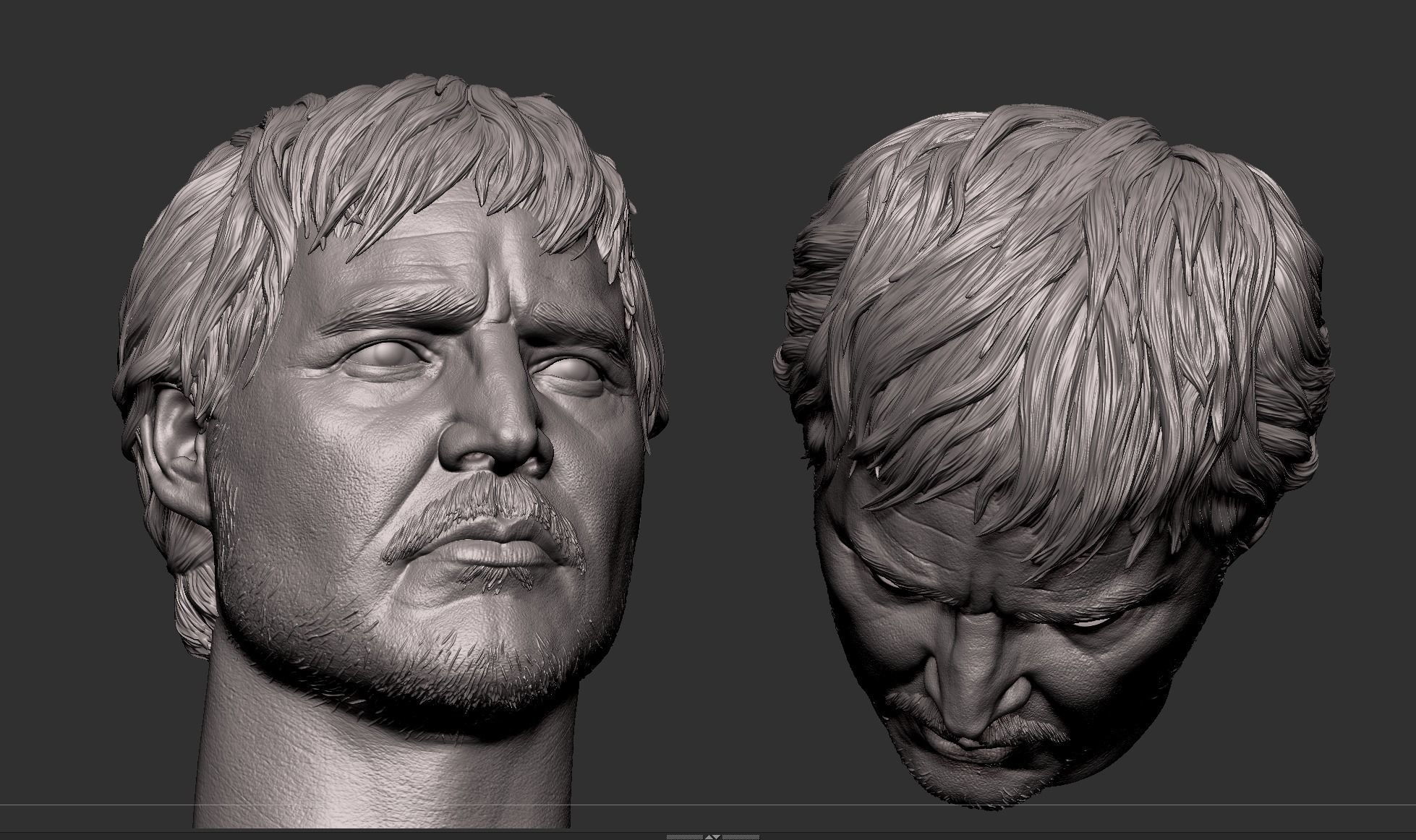 Din Djarin- Pedro Pascal Head 3D model 3D printable | CGTrader