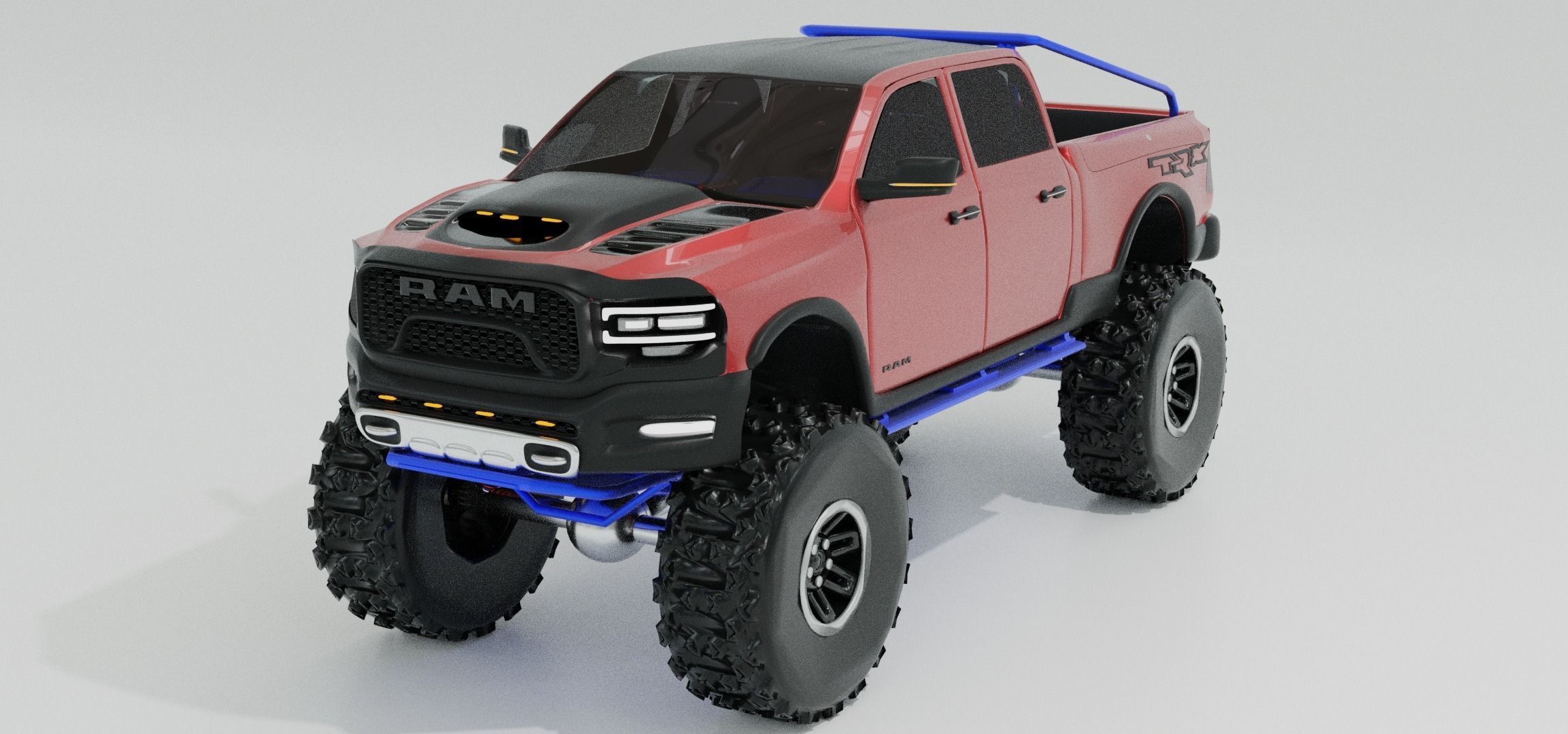 3D model Dodge Ram Monster Truck VR / AR / low-poly | CGTrader