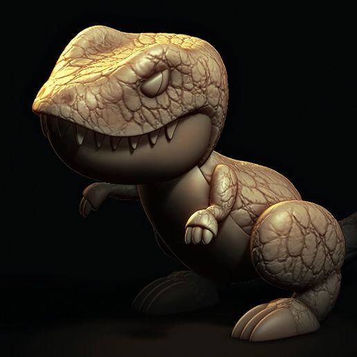 Tyrannosaurus Rex Chibi 3D model 3D printable | CGTrader