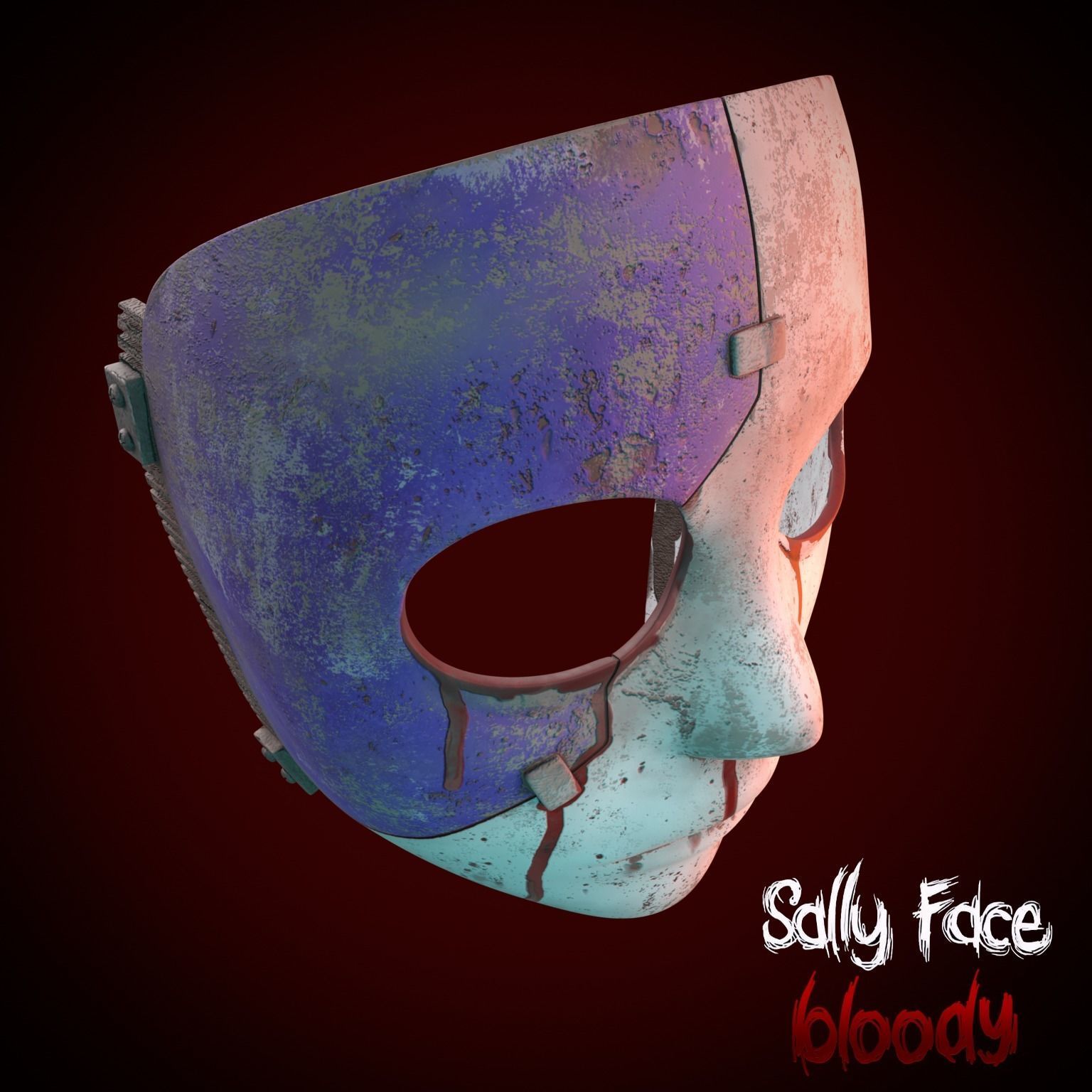 Sally Face Bloody 3D Model Stl File Printing Halloween 3D model 3D ...