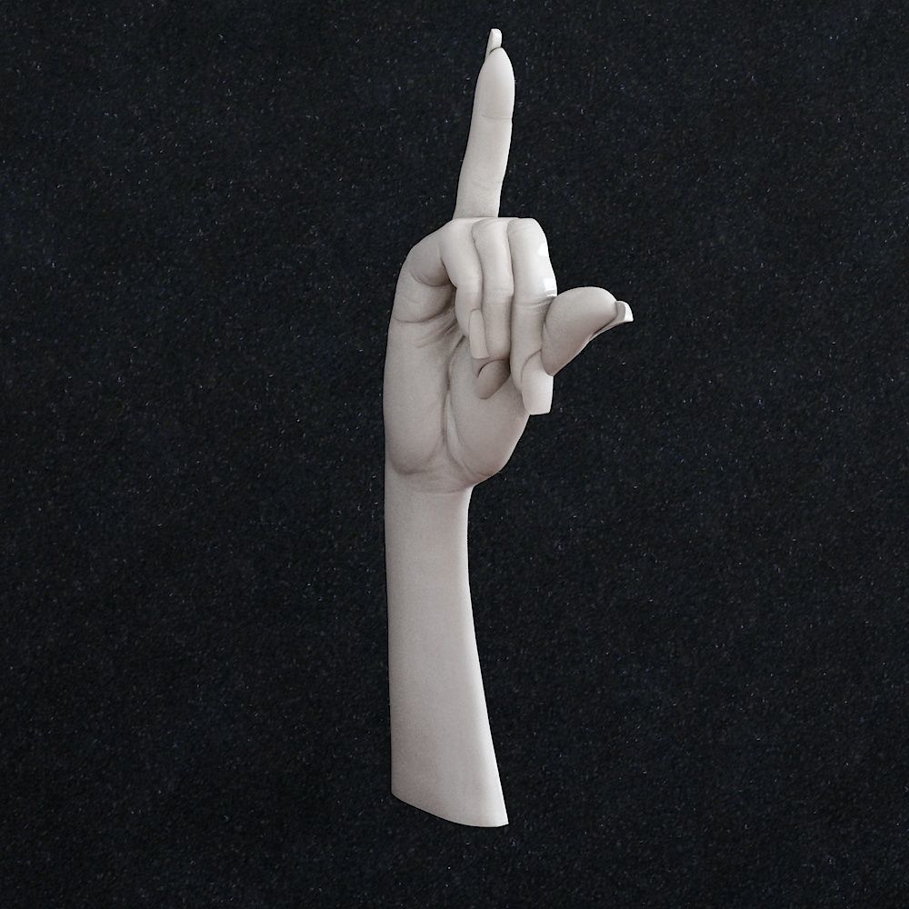 Hand Finger 3D model 3D printable | CGTrader