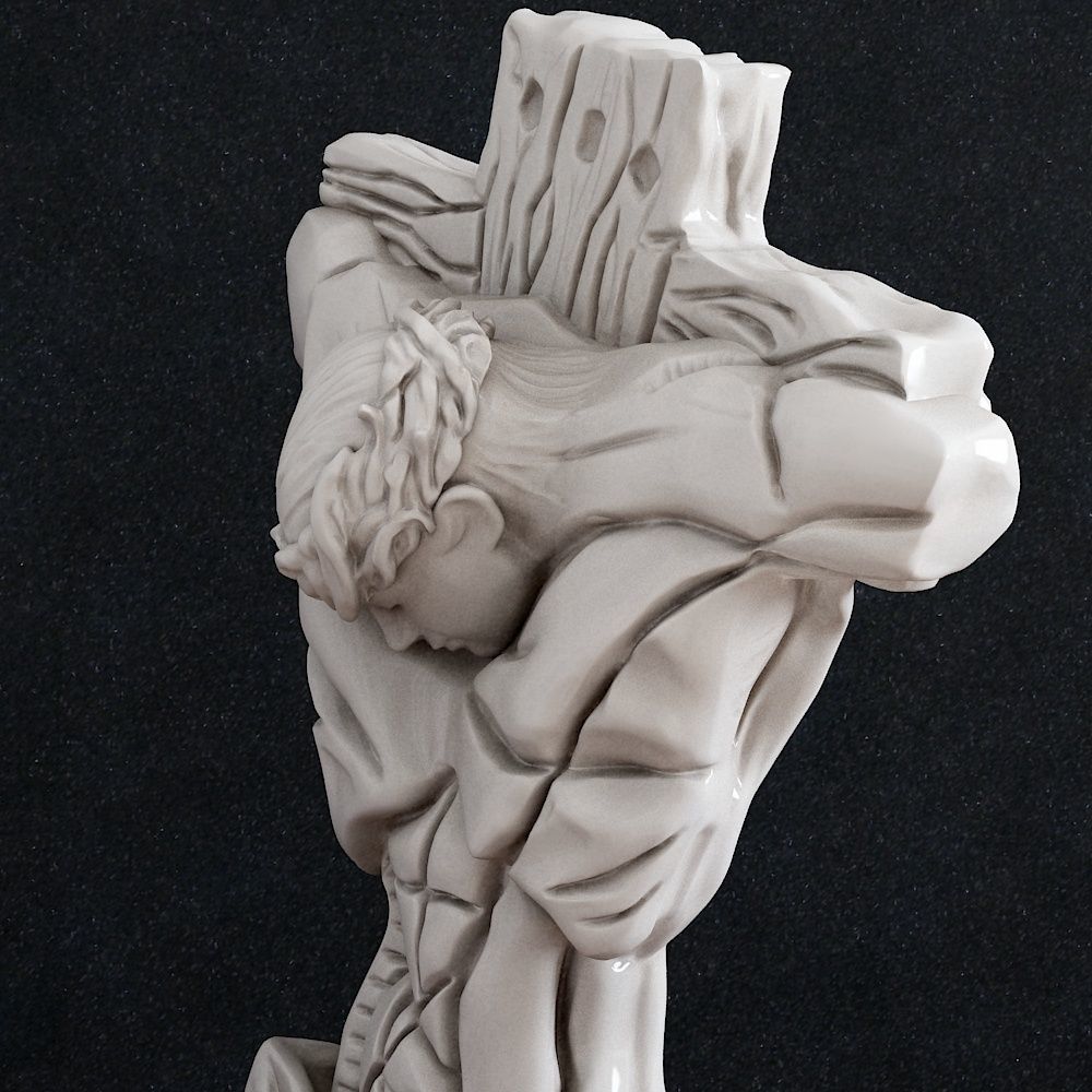 Jesus cross crucifix 3D model 3D printable | CGTrader