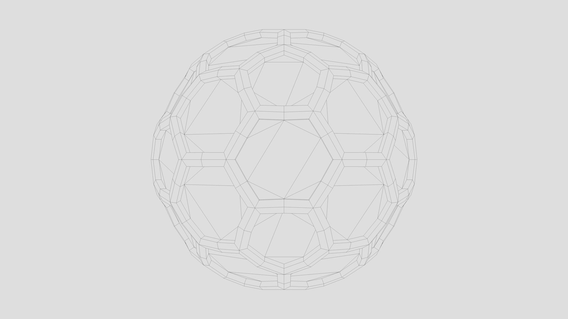 Hexagon Ball 3D model | CGTrader