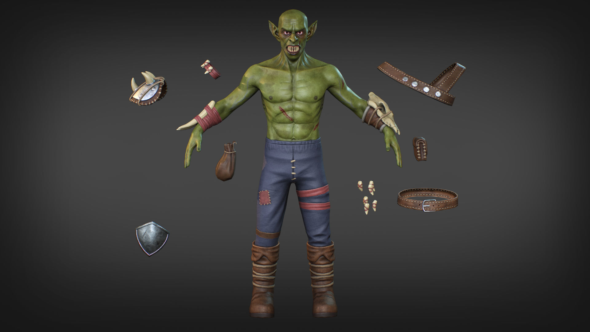 3D model Orc Goblin Assasin 04 VR / AR / low-poly rigged | CGTrader