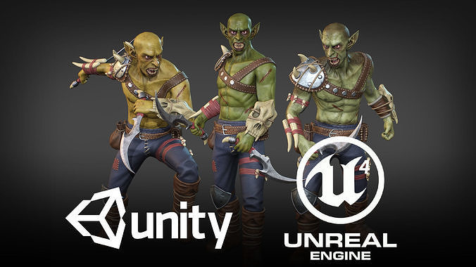 3D model Orc Goblin Assasin 04 VR / AR / low-poly rigged | CGTrader