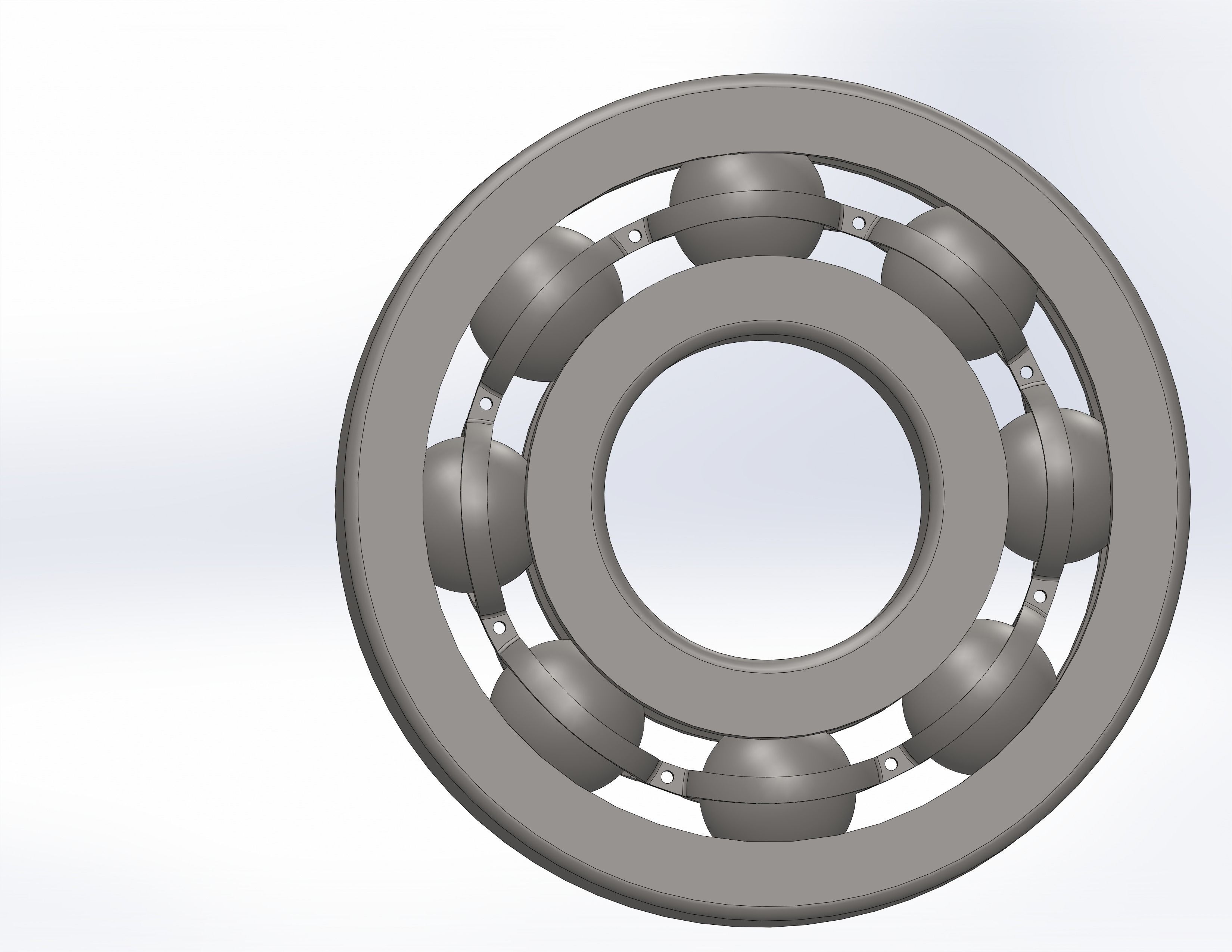 Rulman metal ball bearing 3D model animated rigged | CGTrader