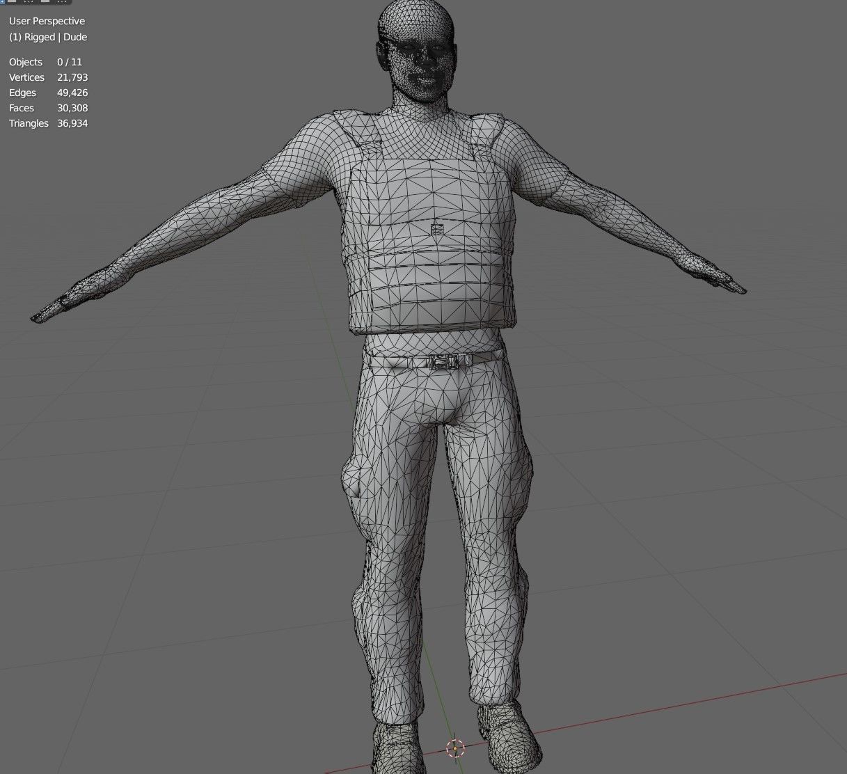 3D model Realistic Black Afro Man Character Rigged Low poly VR / AR ...