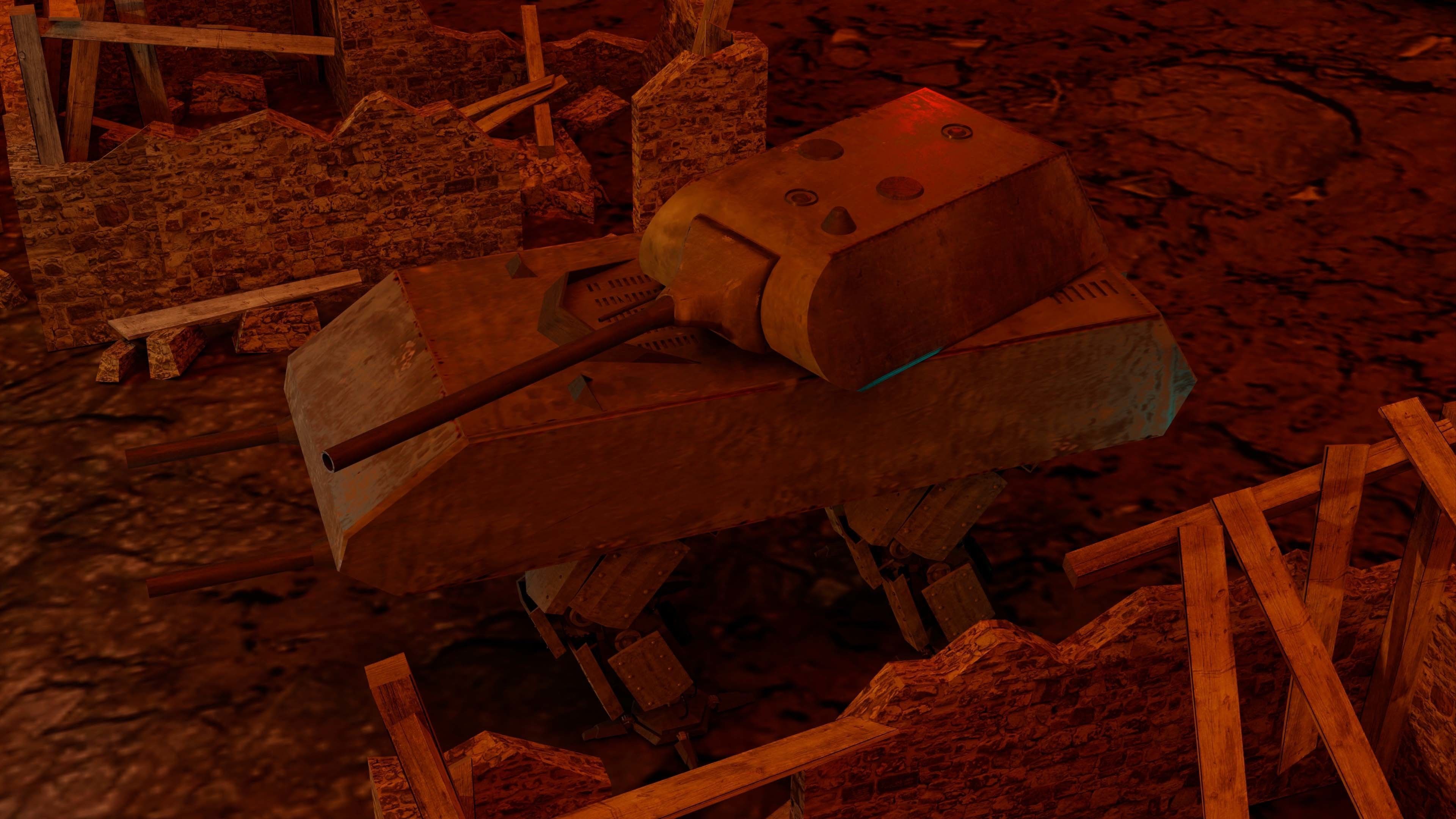 Robot Tank Mouse 3D model rigged | CGTrader