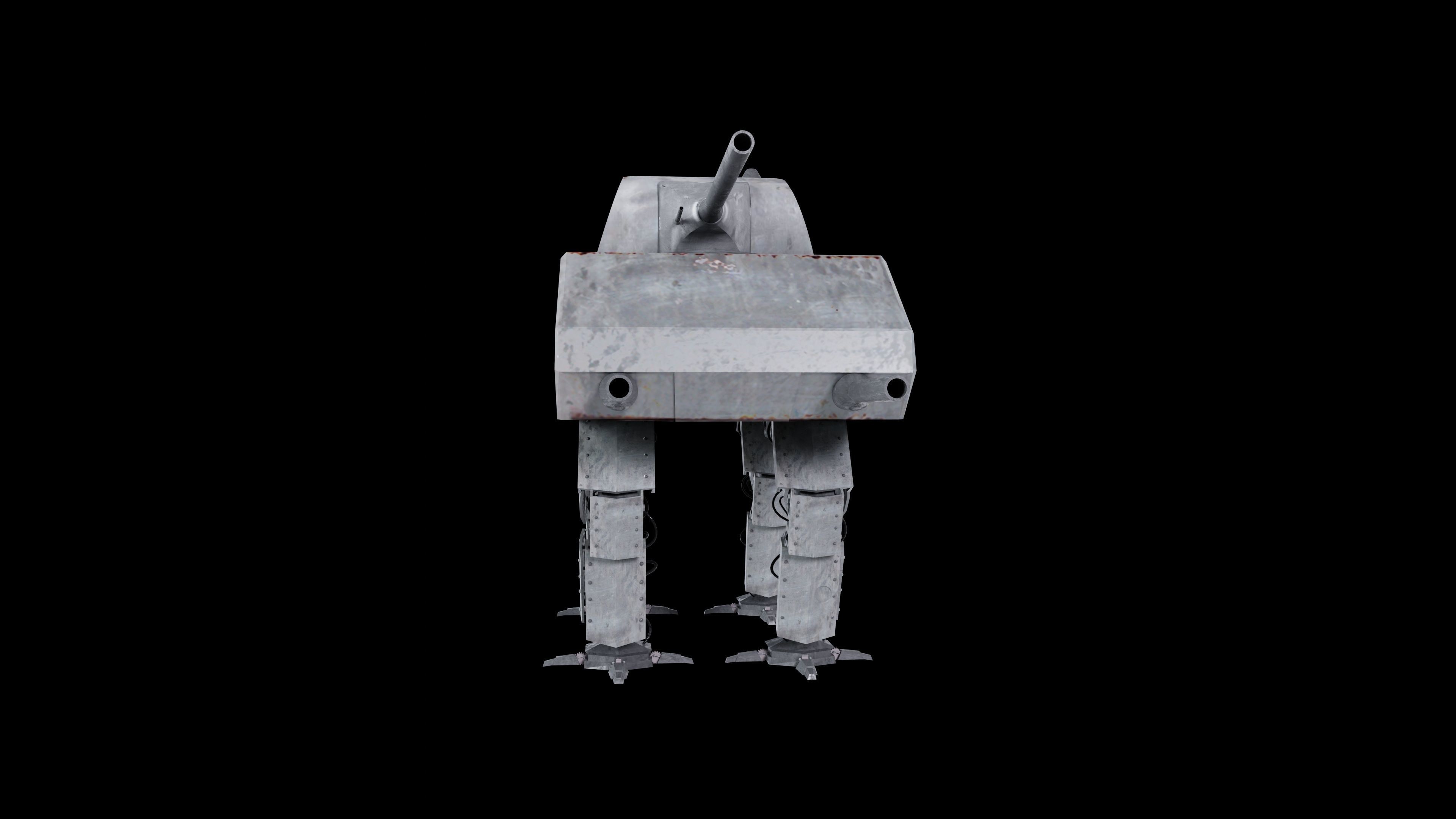 Robot Tank Mouse 3D model rigged | CGTrader