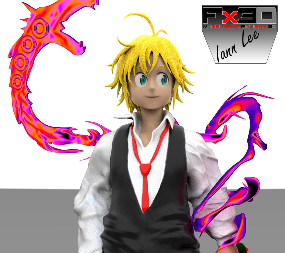 MELIODAS SIETE PECADOS CAPITALES 3D THE SEVEN DEADLY SINS 3D model 3D ...