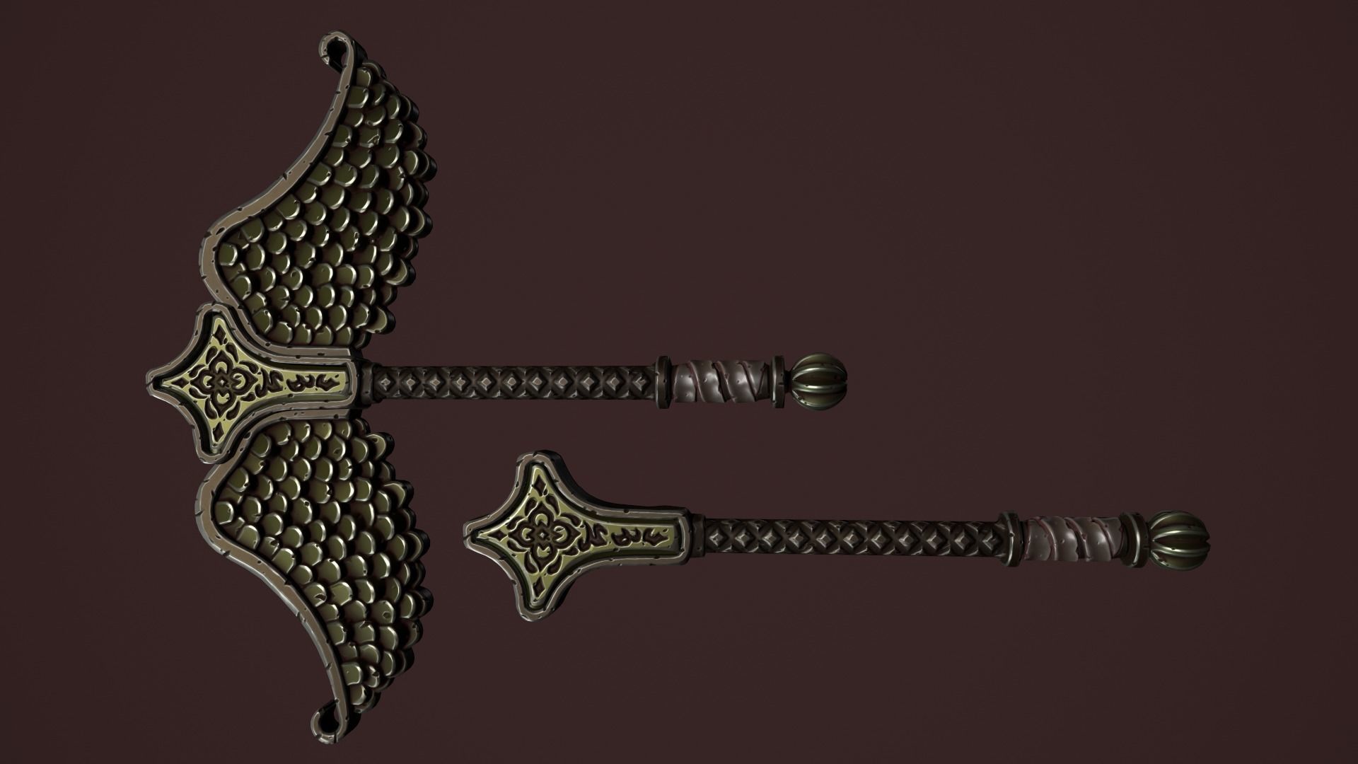 3D model Dark rune weapon VR / AR / low-poly | CGTrader