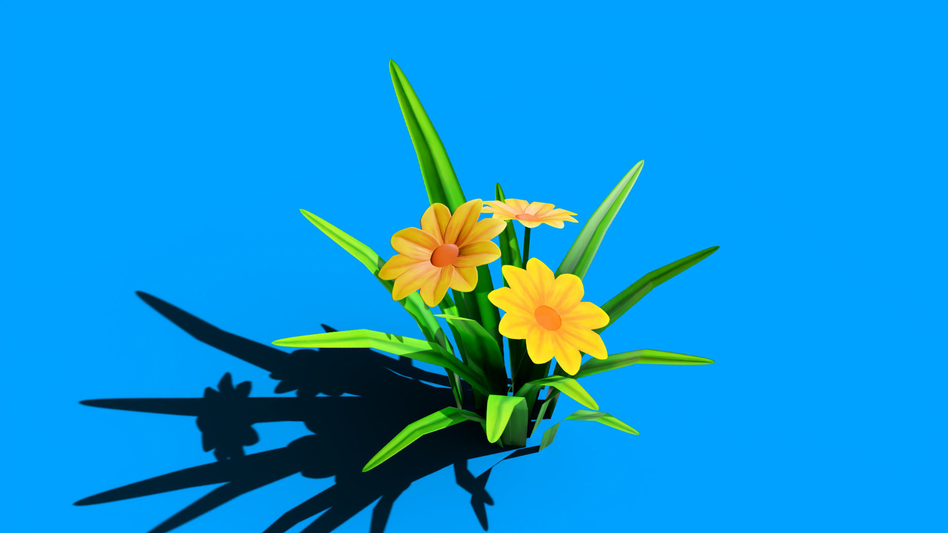 3D model Stylized Daisy VR / AR / low-poly | CGTrader