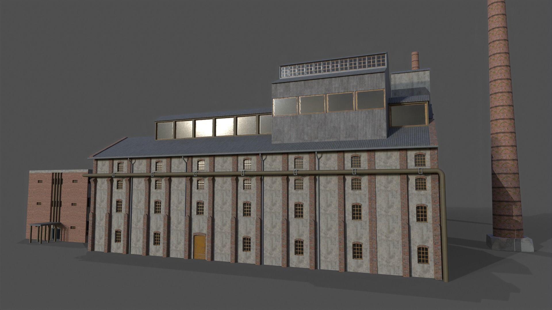3D model Old Sugar Mill Factory low poly VR / AR / low-poly | CGTrader