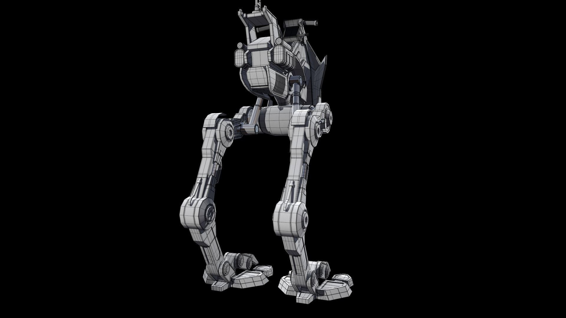 3D model Sci fi Starwars Walker VR / AR / low-poly | CGTrader