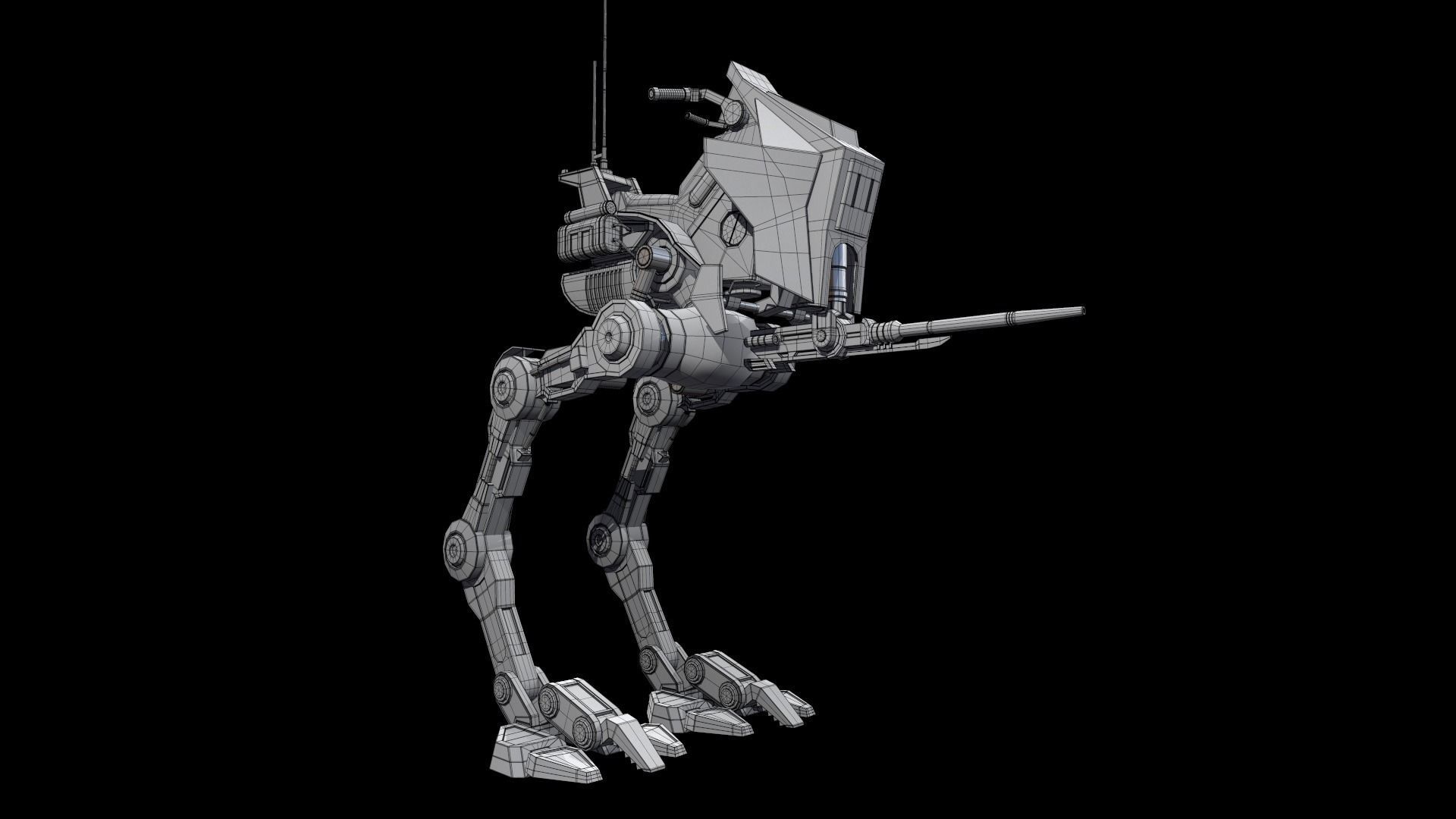 3D model Sci fi Starwars Walker VR / AR / low-poly | CGTrader