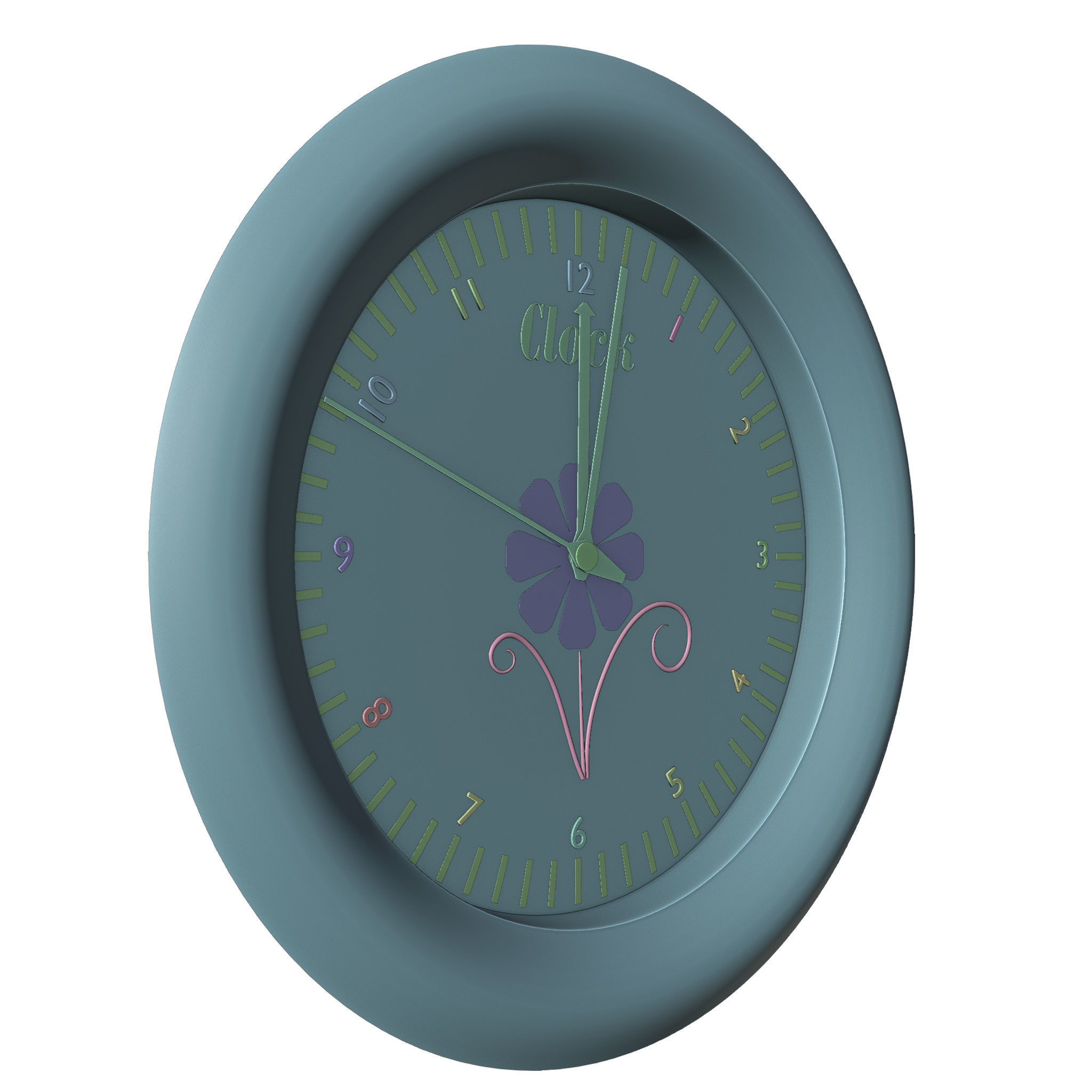 Animated clock for blender 3D model | CGTrader