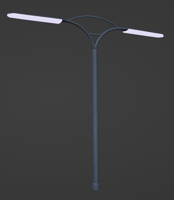 3D model Sci fi - Lamps for streets VR / AR / low-poly | CGTrader