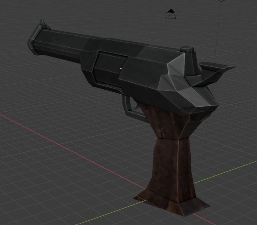3D model PS1 Style Revolver VR / AR / low-poly | CGTrader