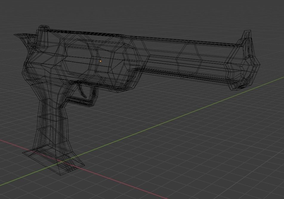 3D model PS1 Style Revolver VR / AR / low-poly | CGTrader