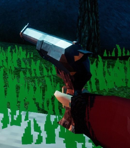 3D model PS1 Style Revolver VR / AR / low-poly | CGTrader