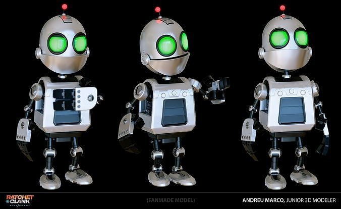 Clank Printable Model Rift Apart model 3D model 3D printable rigged ...