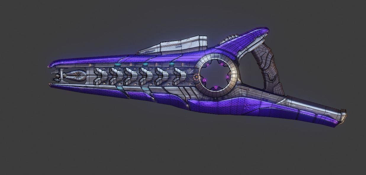 3D model Halo Beam Rifle VR / AR / low-poly | CGTrader